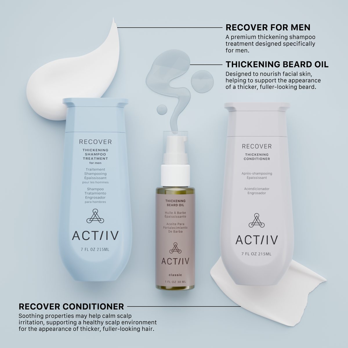 Recover Trio For Men - Actiiv Hair Science